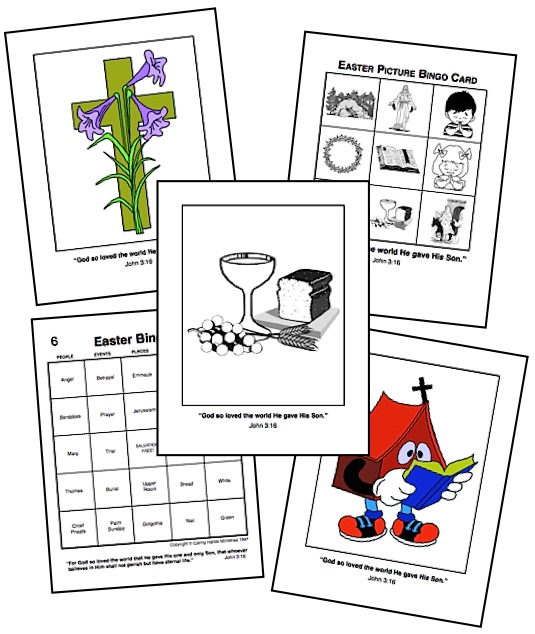 Easter Bible Bingo Game